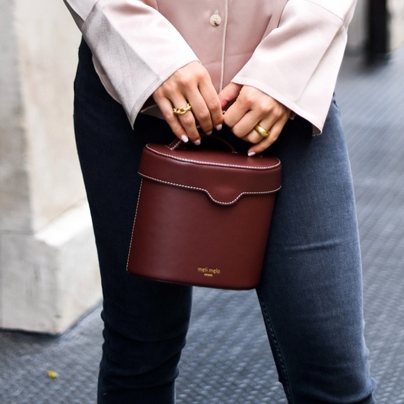 Meli Melo | Bags | Meli Melo Kitty Argan Brown Leather Cross Body Bag ...